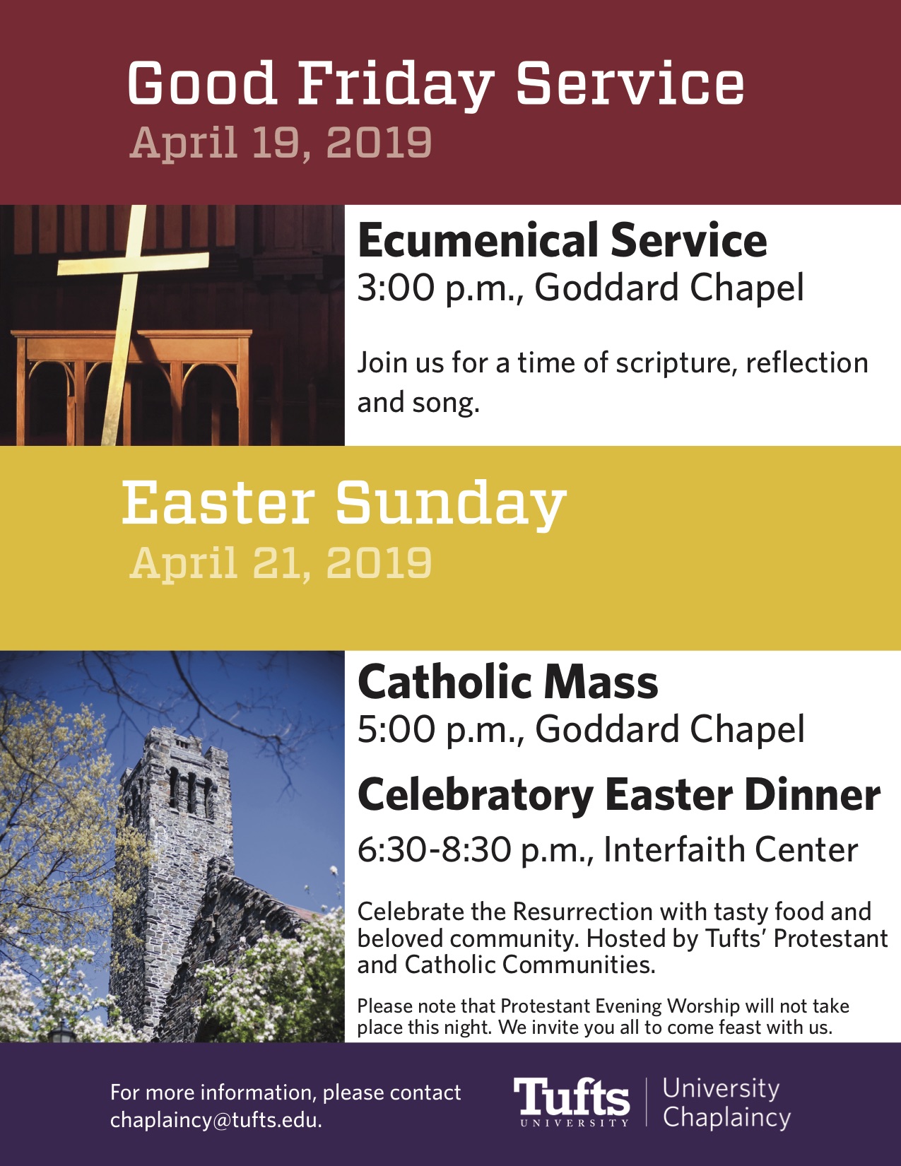 2019 Holy Week - Catholic Chaplaincy Site