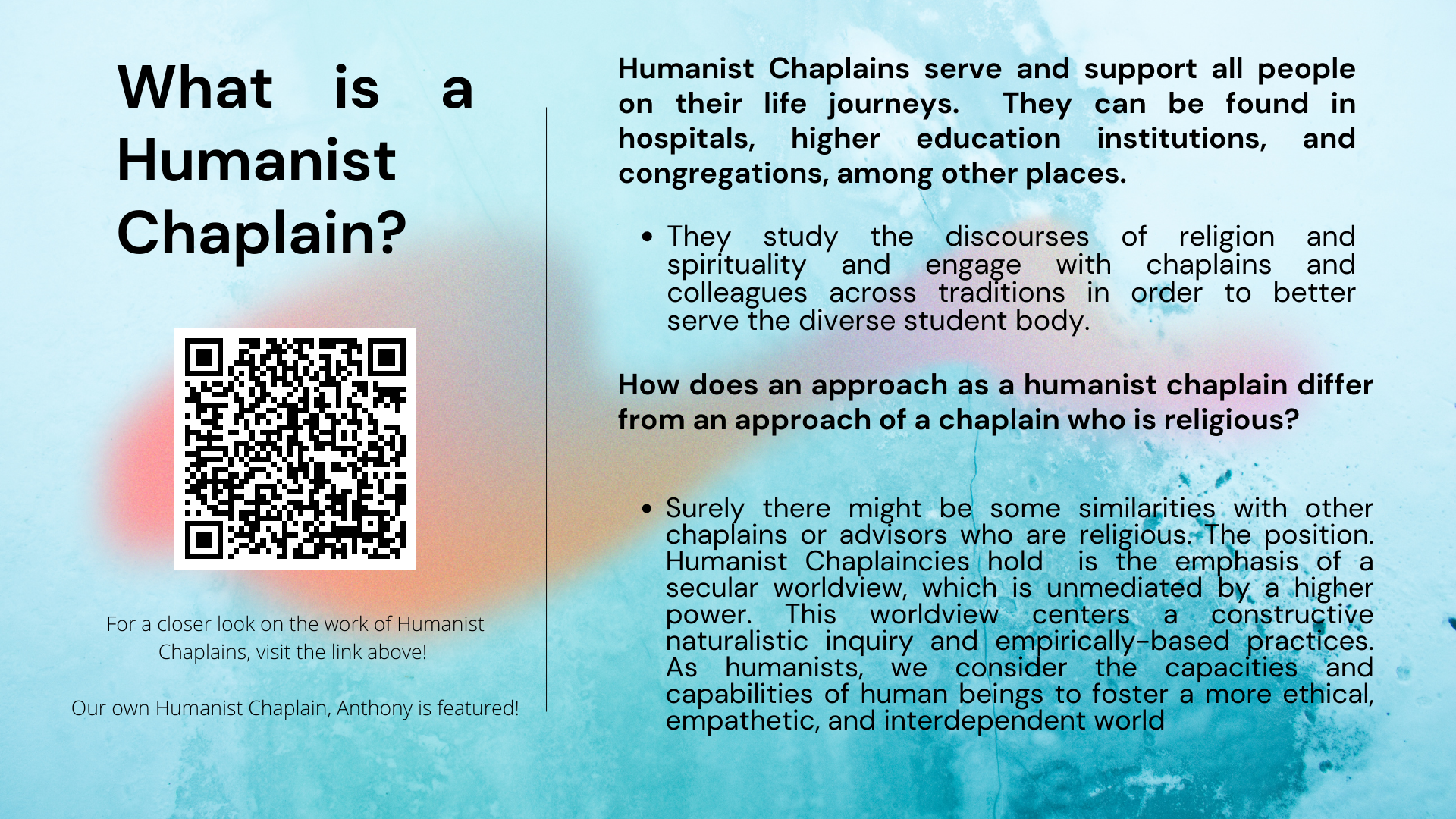 What is Humanism? - Tufts Humanist Chaplaincy